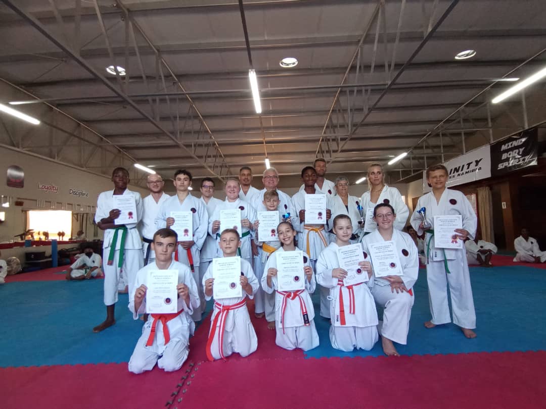 Closing off the year with gradings and best attendance celebrations ...